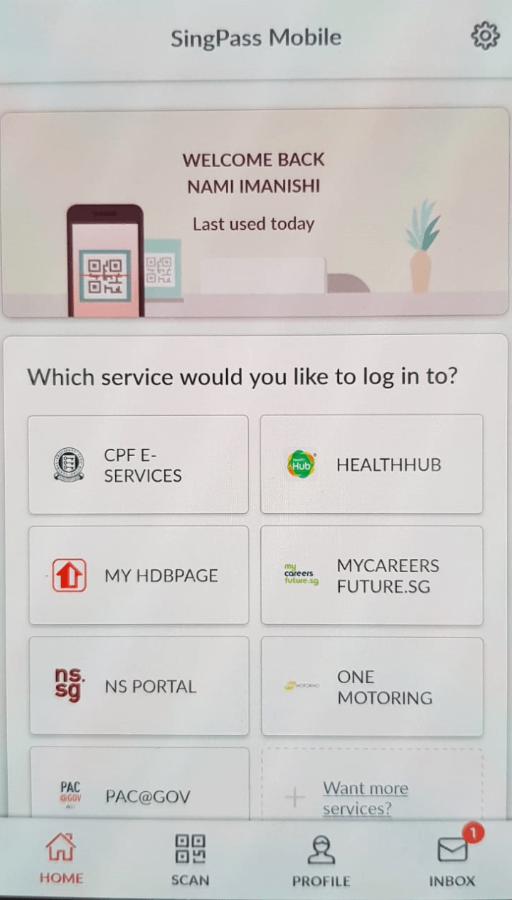 SingPass Mobile App – I also can